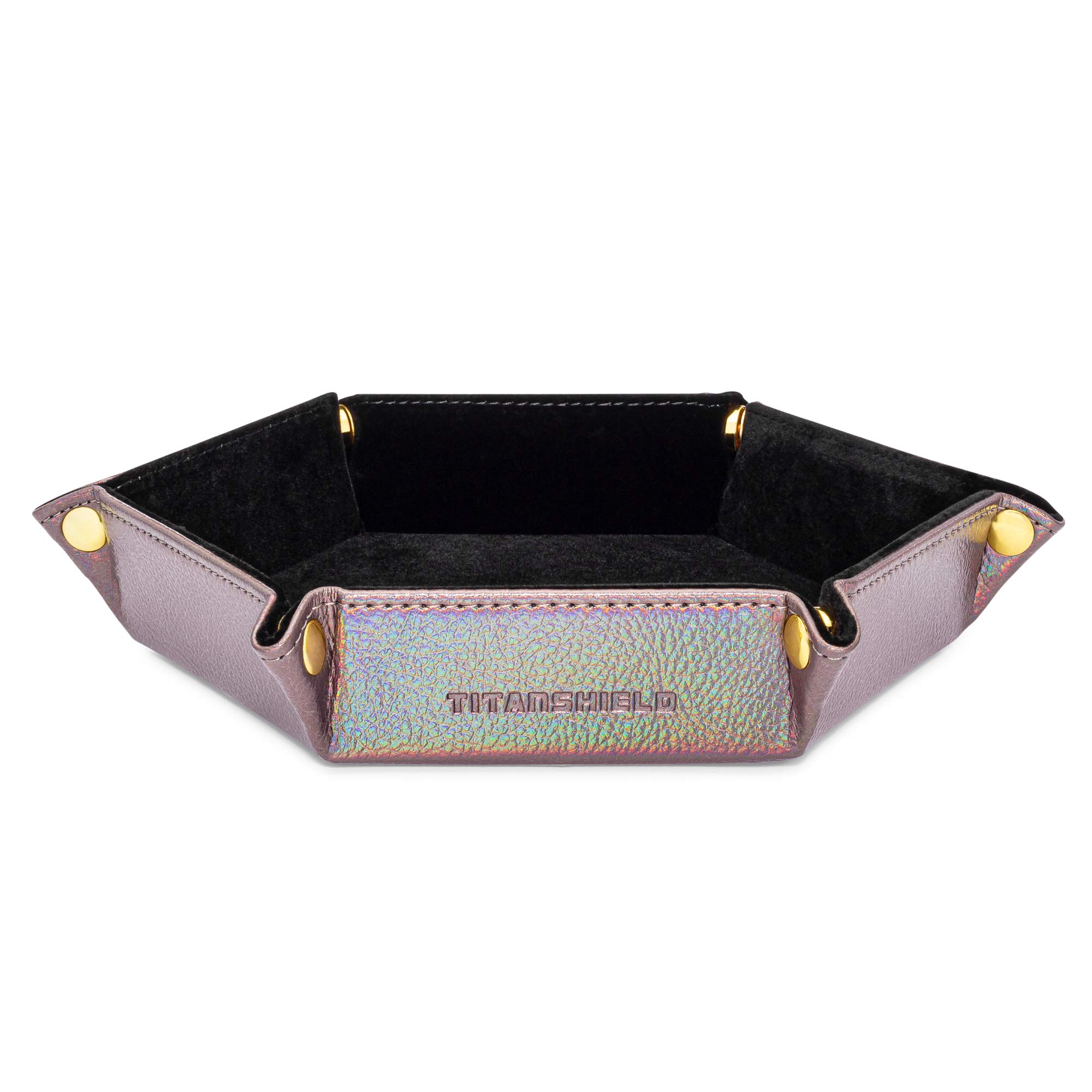 TitanShield Premium Easy-Assemble Magnetic Dice Tray for Rolling (Metal Dice, DND) in Galaxy
