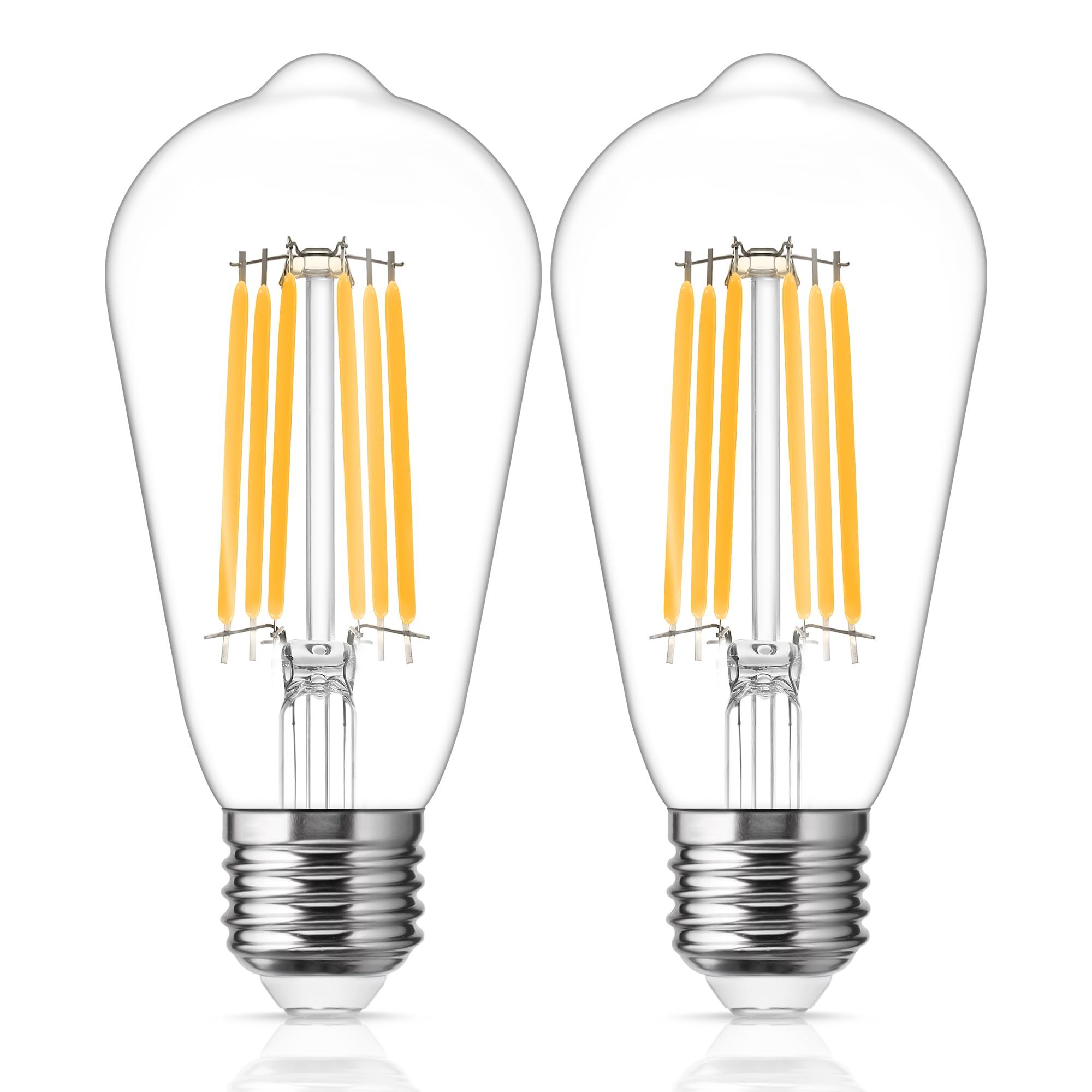 DORESshop E26 LED Bulbs 60 Watt LED Equivalent, Light Bulbs, 6W Led Light Bulb, Led Bulbs, Non-dimmable Vintage Style Antique Light Bulbs, Soft White Light Bulbs 2700K, Bedroom, Dimming Room, Bar