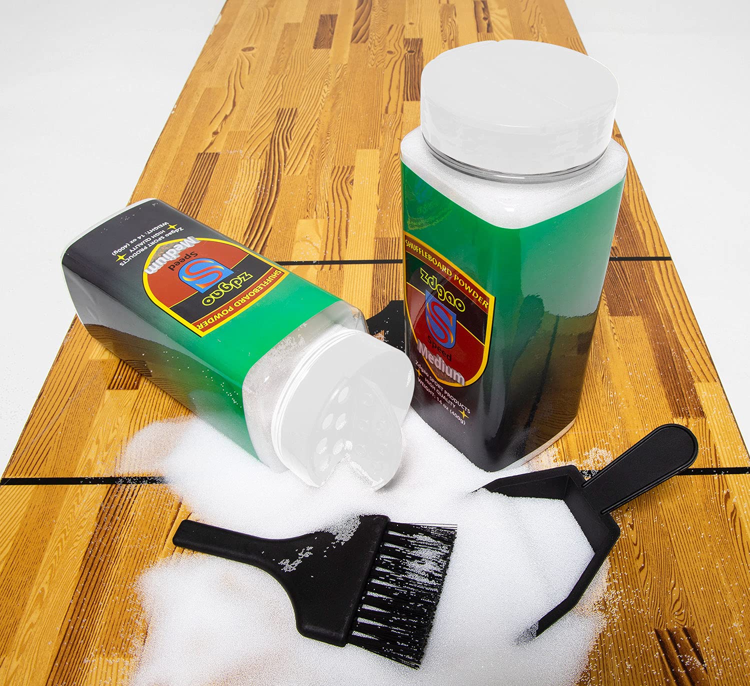 YDDS Shuffleboard Sand with Shuffleboard Brush - Shuffleboard Wax Set for Shuffleboard Table + Shuffleboard Brush + Mini Dustpan and Brush