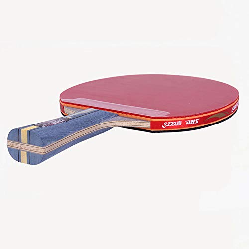 EDOSSA Game Table Tennis Bats, Offensive Table Tennis Racket/Short Handle/As Shown (Color : Long Handle, Size : As Shown)
