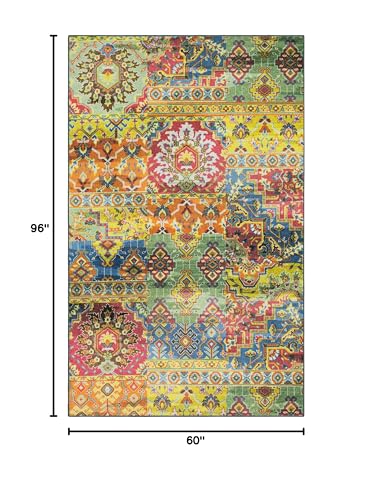 Mohawk Home Plano Area Rug, 5 ft x 8 ft, Multi