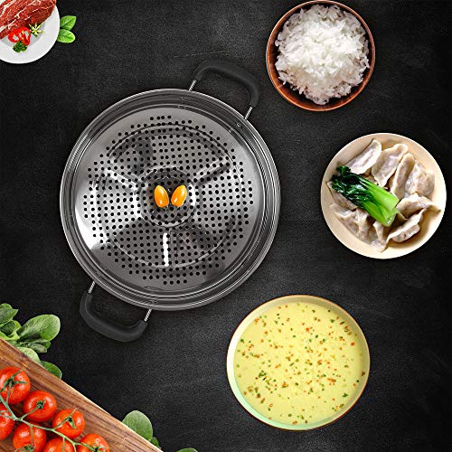Concord 30 CM Stainless Steel 3 Tier Steamer Pot Steaming Cookware - Triply Bottom
