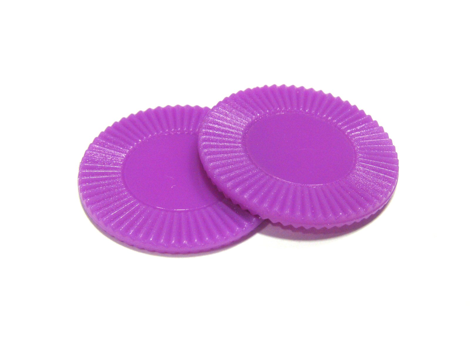 Koplow Games Set of 50 7/8" Easy Stacking Plastic Mini Playing Poker Chips - Purple