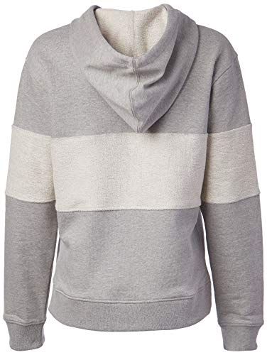 Spalding Womens Activewear Heritage Blocked Hoodie Sweatshirt,Lt Hth Grey,Small