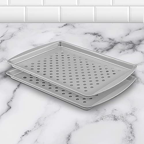 G & S Metal Products Company Sensations Set of Two Medium Grill Trays Gray, GS282TH-AZ, 13.1'' x 9.1'' x 0.5