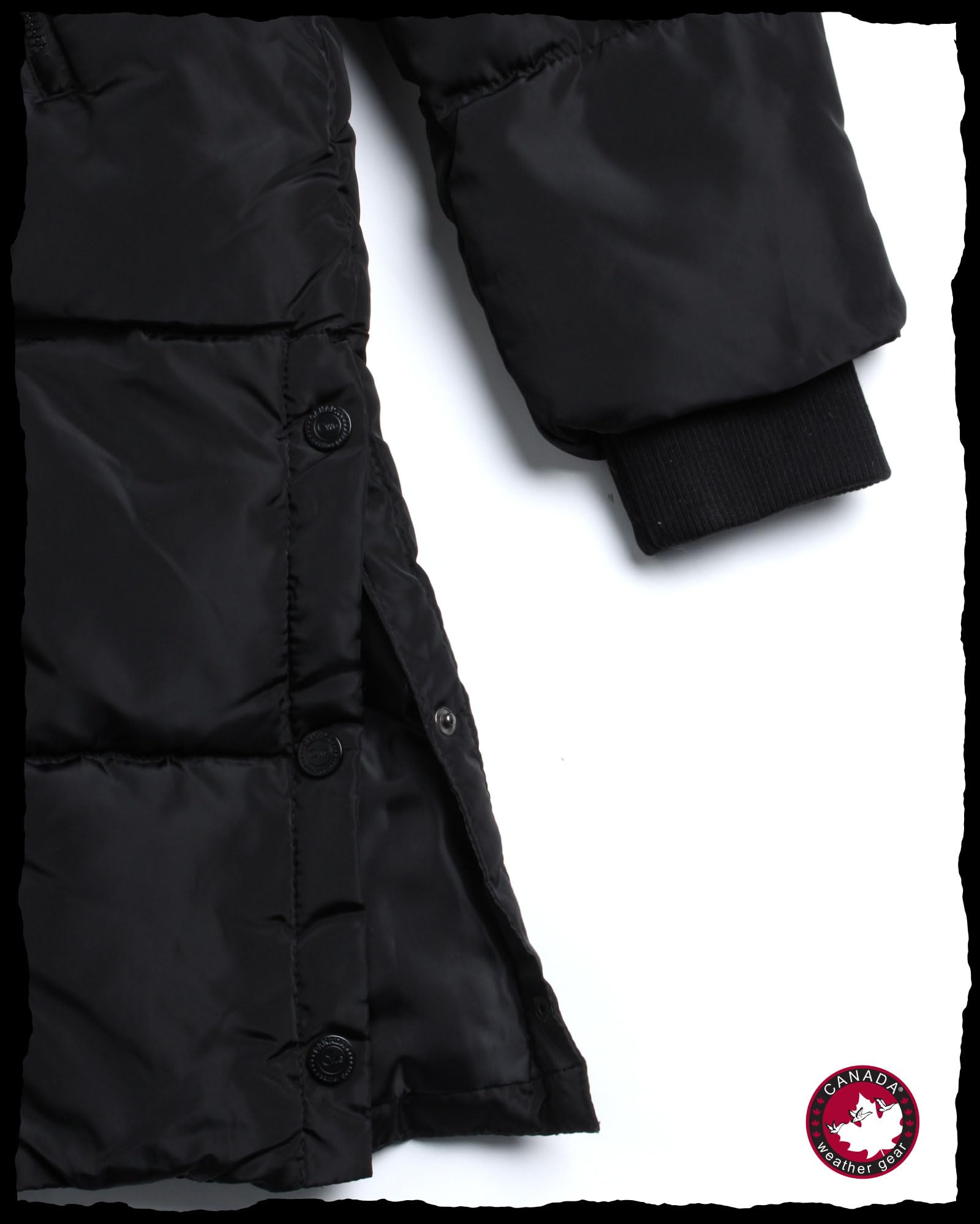 CANADA WEATHER GEAR Womens Winter Coat Full Length Quilted Puffer Parka Plus Size Heavyweight Maxi Jacket for Women, S-3X, Size Large, Jet Black