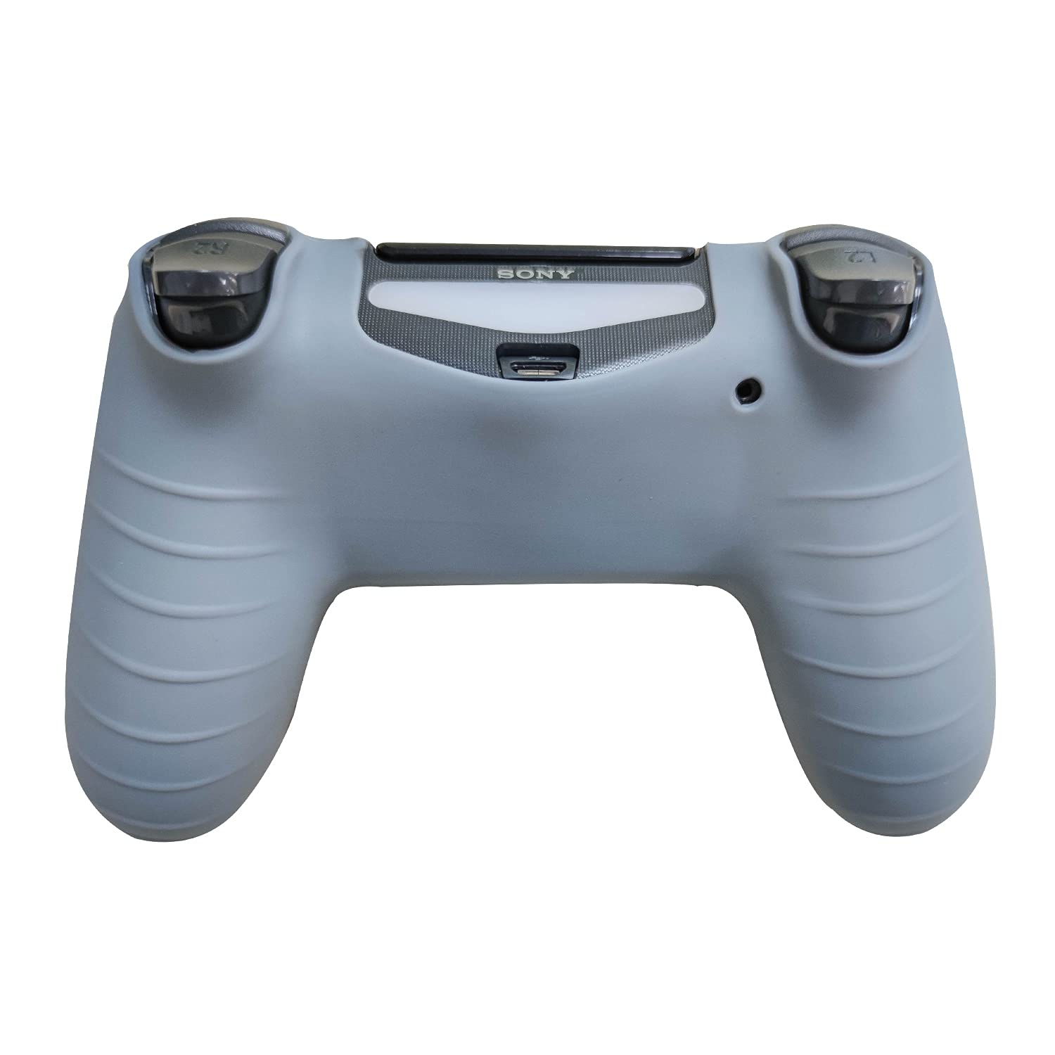 PS4 Controller Skin Shell Anti-Slip Silicone Gaming Grip Cover Protector Case for Sony Playstation 4 Slim PS4 Pro Gamepad Controller Skins with 10 Thumb Grips (Graffiti Grey)