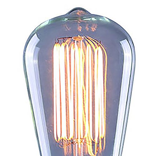CANARM B-ST45-17C, Edison, 60W E26-G, Clear Glass, ST45 Cone Shape, Dimmable, 2500 Hours Bulb, 1 Count (Pack of 1)