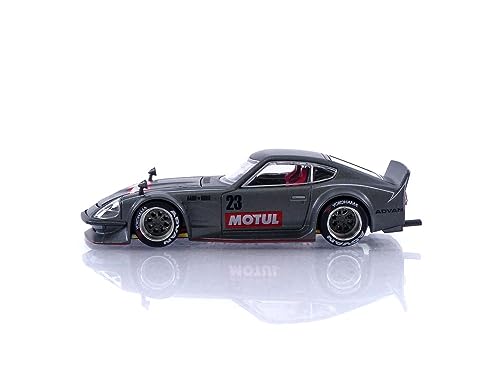 Datsun Fairlady Z RHD (Right Hand Drive) #23 Dark Gray Metallic Advan (Designed by Jun Imai) Kaido House Special 1/64 Diecast Model Car by True Scale Miniatures KHMG035
