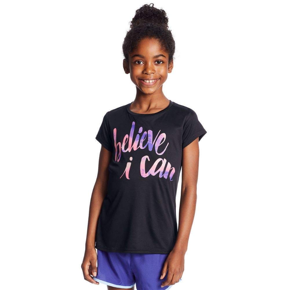 C9 Champion girls Tech Tee T Shirt, Magenta Zeal/Change the World, Medium US