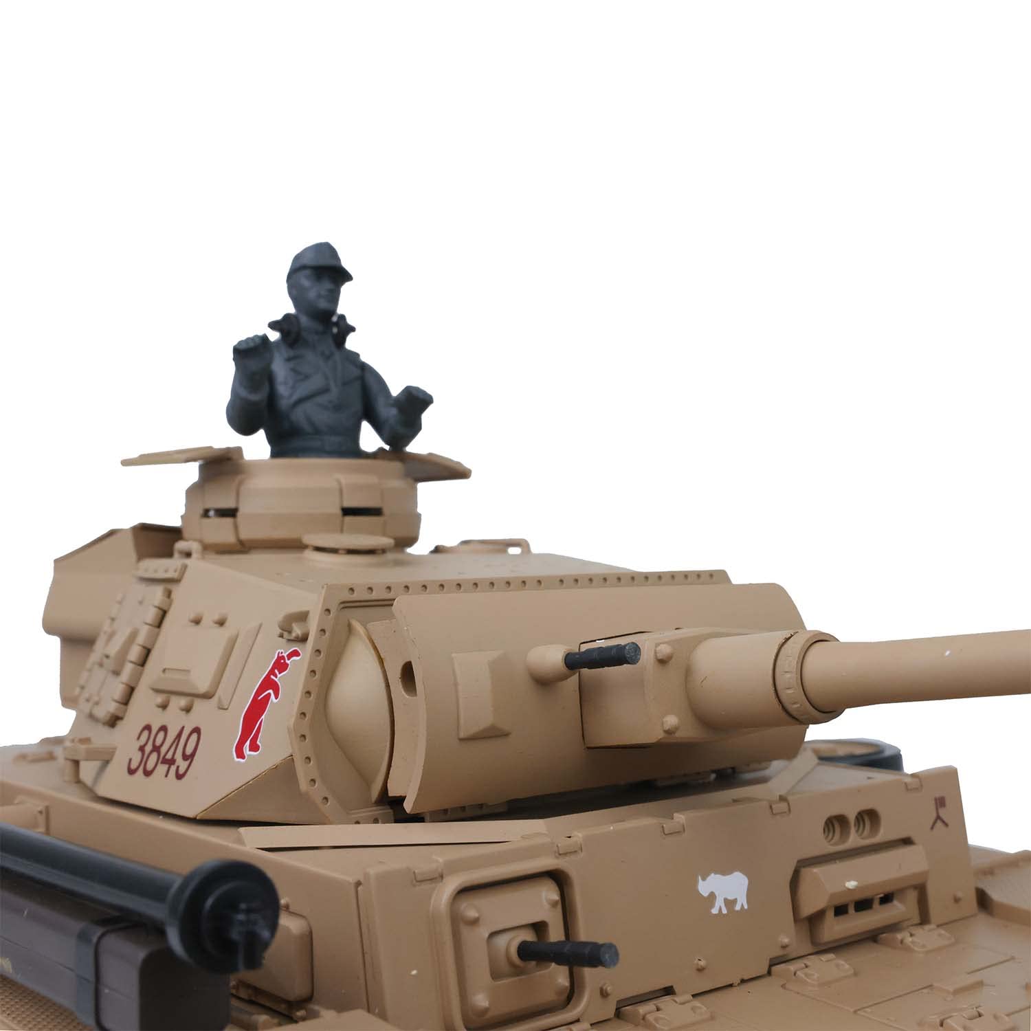 TOUCAN RC HOBBY Heng Long Tk7.0 1/16 Remote Control Tank Ir Bb Shoots Military Armored Car Smoke Effect (3849 Plastic Version)