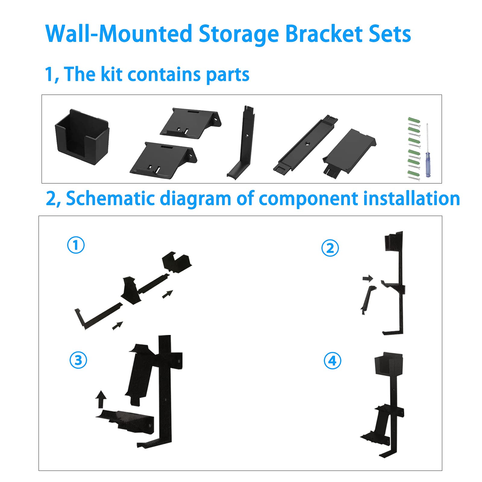 Bibolic PS5 Accessorys Kit - Bundle Accessories for Playstation 5, Controller Charger, Carrying Case, Silicone Case, Thumb Caps, Dust Plugs, Wall Mount Holder Set and More(21 in 1)