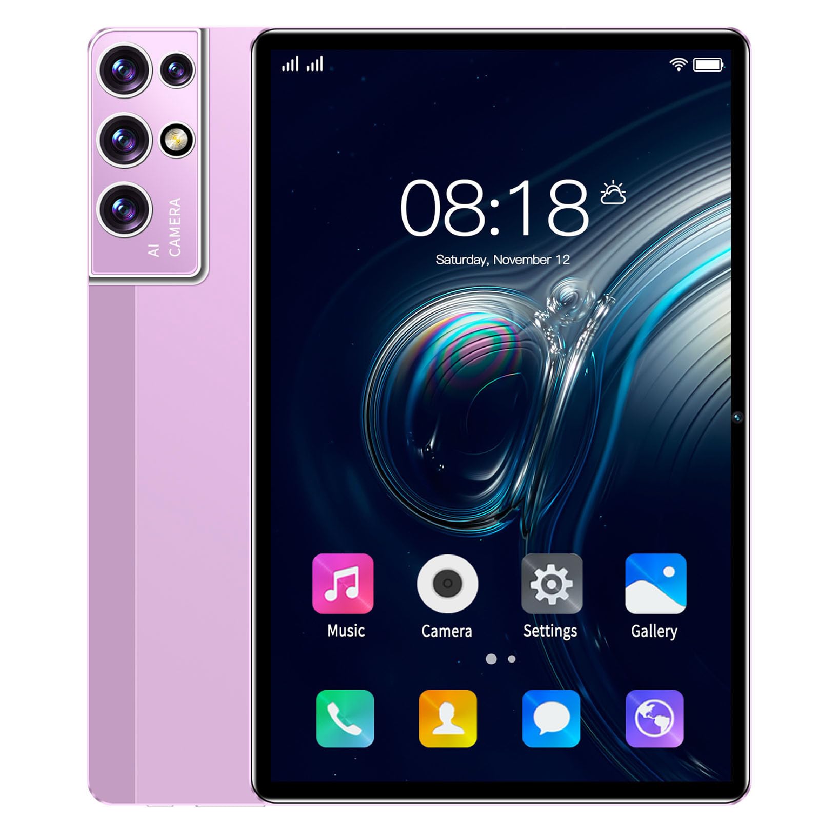 DAUERHAFT Business Tablet Office Tablet Dual Camera 3 Card Slots US Plug 100-240V 10.1 Inch FHD 4GB 64GB with Headphone Mouse Keyboard for School (#1)