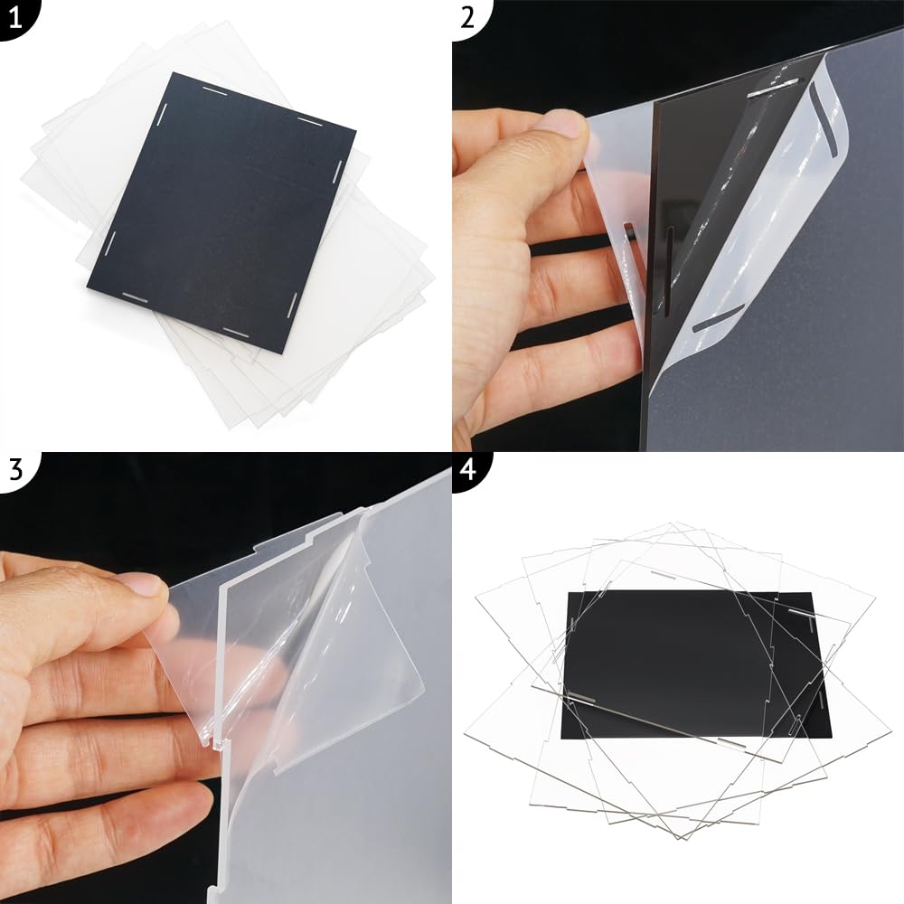 Odoria Clear Acrylic Assembly Required Display Box Case 17" High Figure Display Dustproof