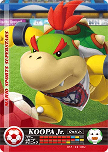 Nintendo Mario Sports Superstars Amiibo Card Soccer Bowser Jr. for Nintendo Switch, Wii U, and 3DS