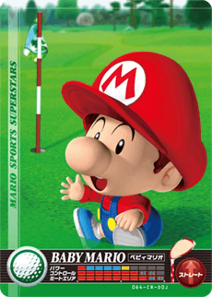Nintendo Mario Sports Superstars Amiibo Card Golf Baby Mario for Nintendo Switch, Wii U, and 3DS