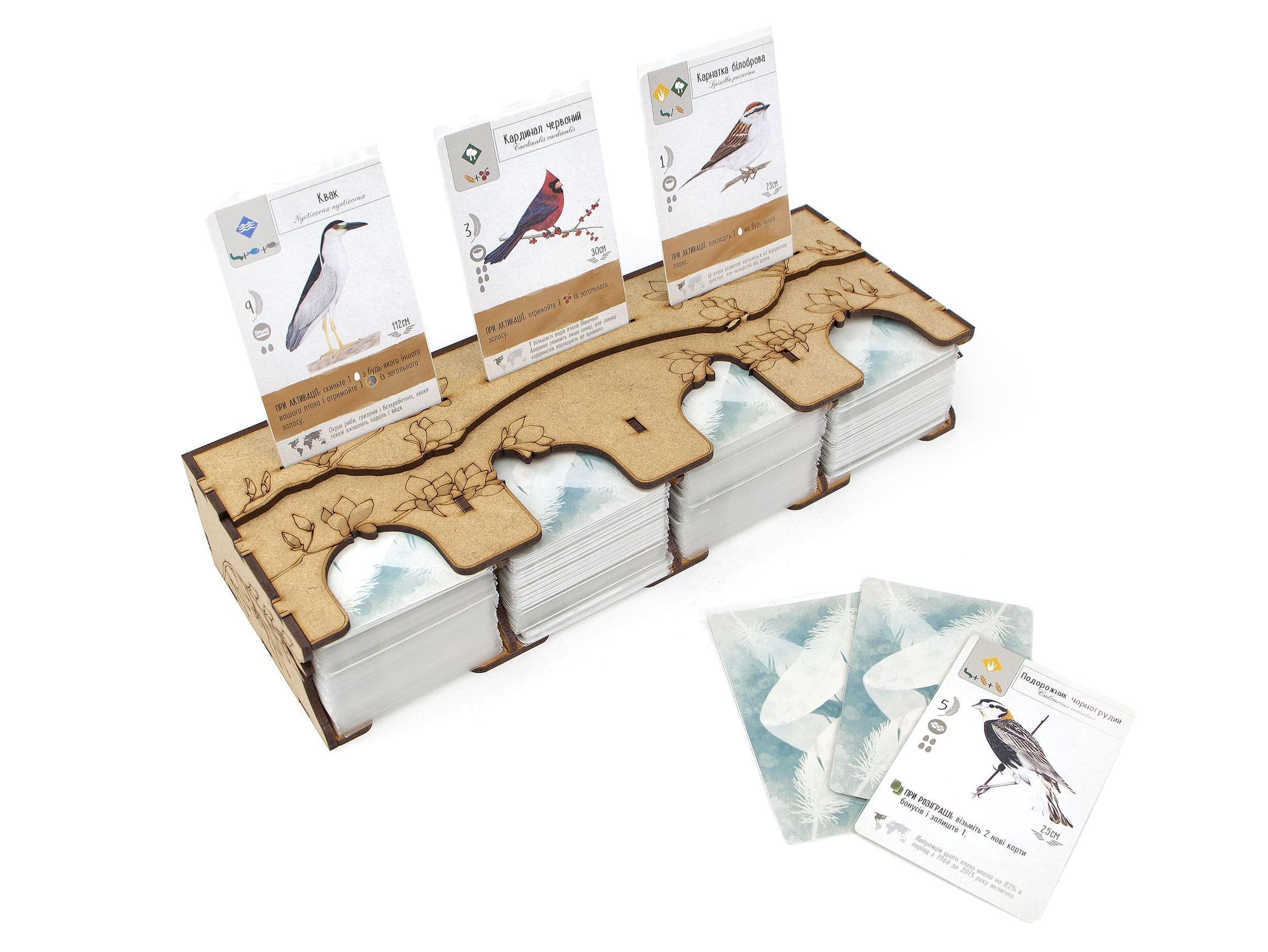 TowerRex Board Game Organizer for Wingspan Board Game Box, Wingspan Expansion, Wingspan European Expansion, Wingspan Oceania Expansion, Wingspan Eggs, Wing Span Board Game, Not for Asia Extension