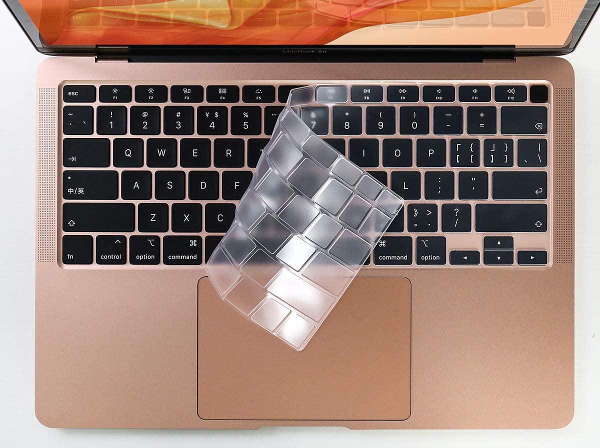 CaseBuy Premium Ultra Thin Keyboard Cover for MacBook Air 13 inch 2021 2020 Model A2179 A2337 M1 Chip, MacBook Air 13 inch Accessories, 13" MacBook Air M1 TPU Protective Skin
