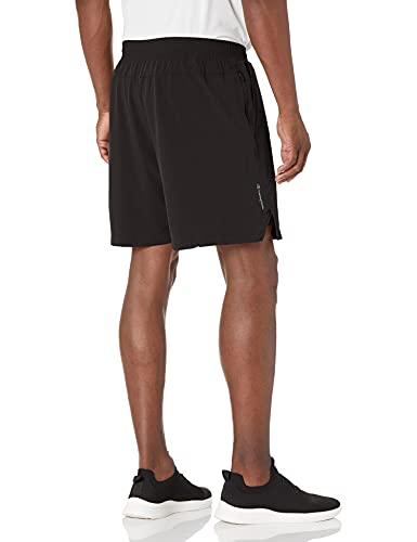 Champion Men's 7-inch Sport Short with Liner, Black, Medium