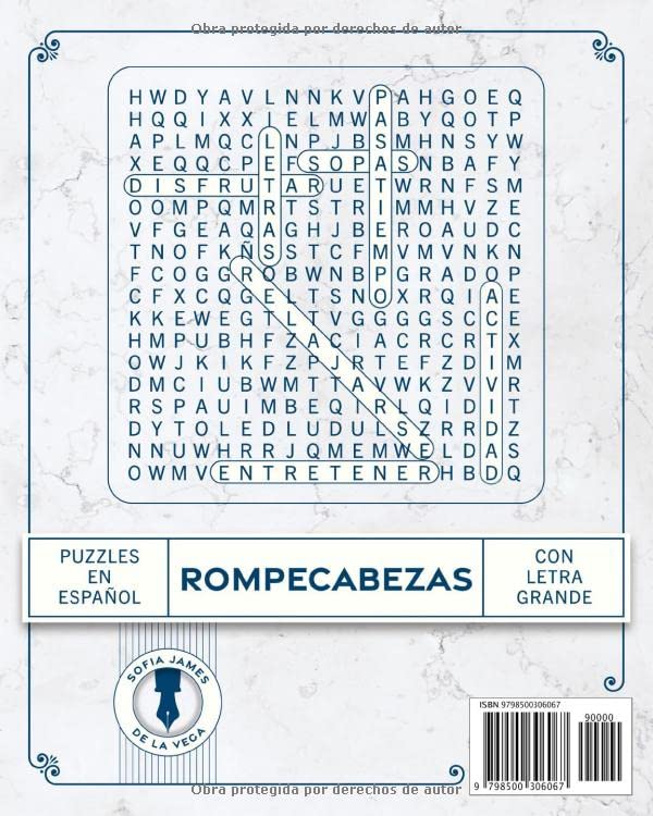 Sopa de Letras en Español 500: Busca Palabras Letra Grande para Adultos - Word Searches in Spanish (Spanish Edition)