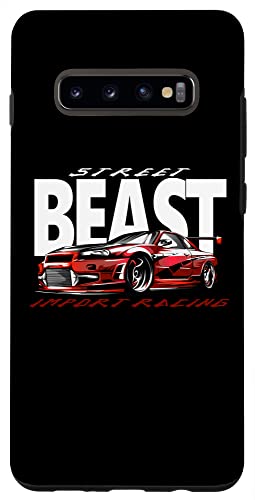 Galaxy S10+ Import Street Racer, Japanese Racing Car, Tuner Car Themed Case