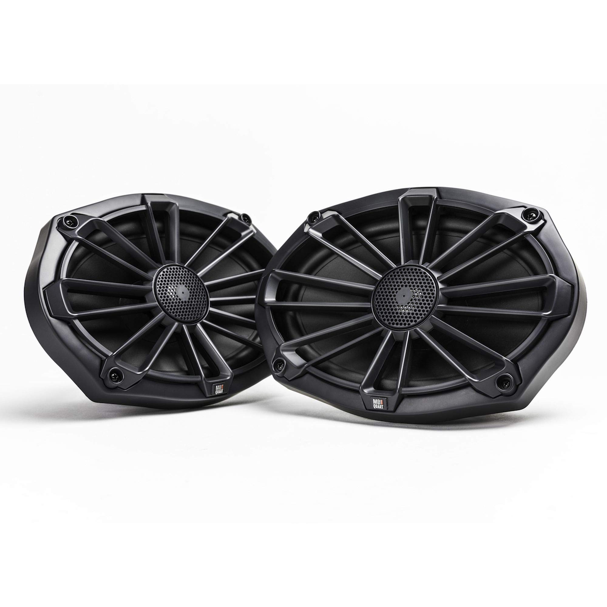 MB Quart Bundle- 1 Pair of NP1-169 Nautic Premium 6x9 Marine Speakers & 1 Pair of NP1-116 Nautic Premium 6.5" Marine Speakers (Black Frame with Black, Silver, White Grills Included)