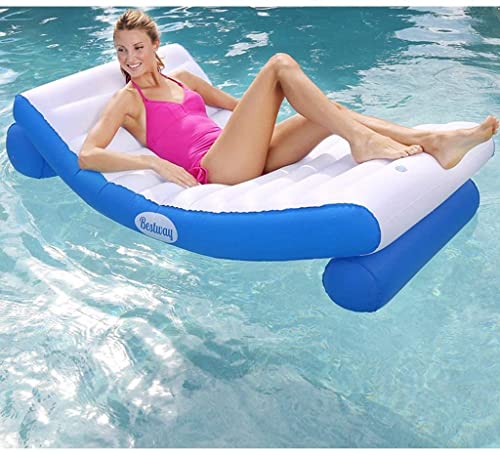 Swimming Ring Beach Water Inflatable Loungers Floating Row, Swimming Pool Float Inflatable Toy Adult & Child Floating Bed Water Recreation Chair
