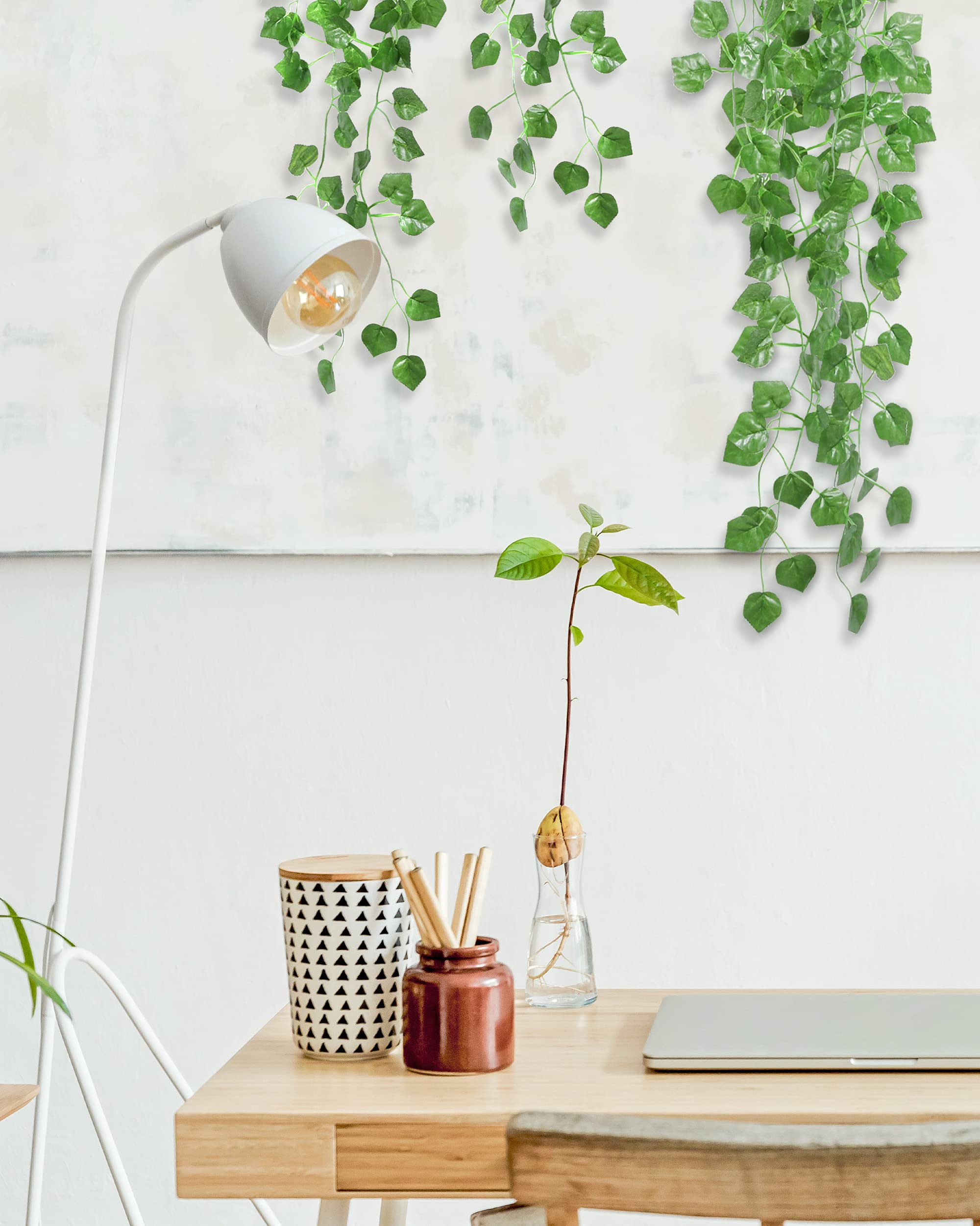 Omldggr 3 Pieces Artificial Hanging Ivy Vine Artificial Hanging Plants Artificial Plants Vines for Indoor Outside Home Garden Office Decor