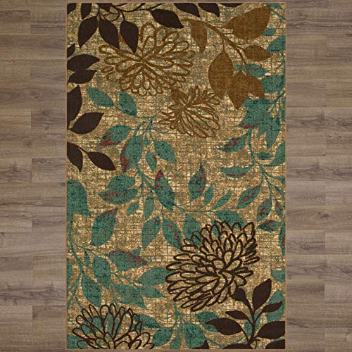 Mohawk Home Bella Garden Floral Indoor/ Outdoor Patio Printed Area Rug, 5'x8', Multicolor