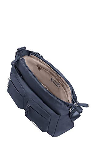 Samsonite Shoulder Bag M with 2 Front Pockets (28 cm), Blue (Dark Blue)