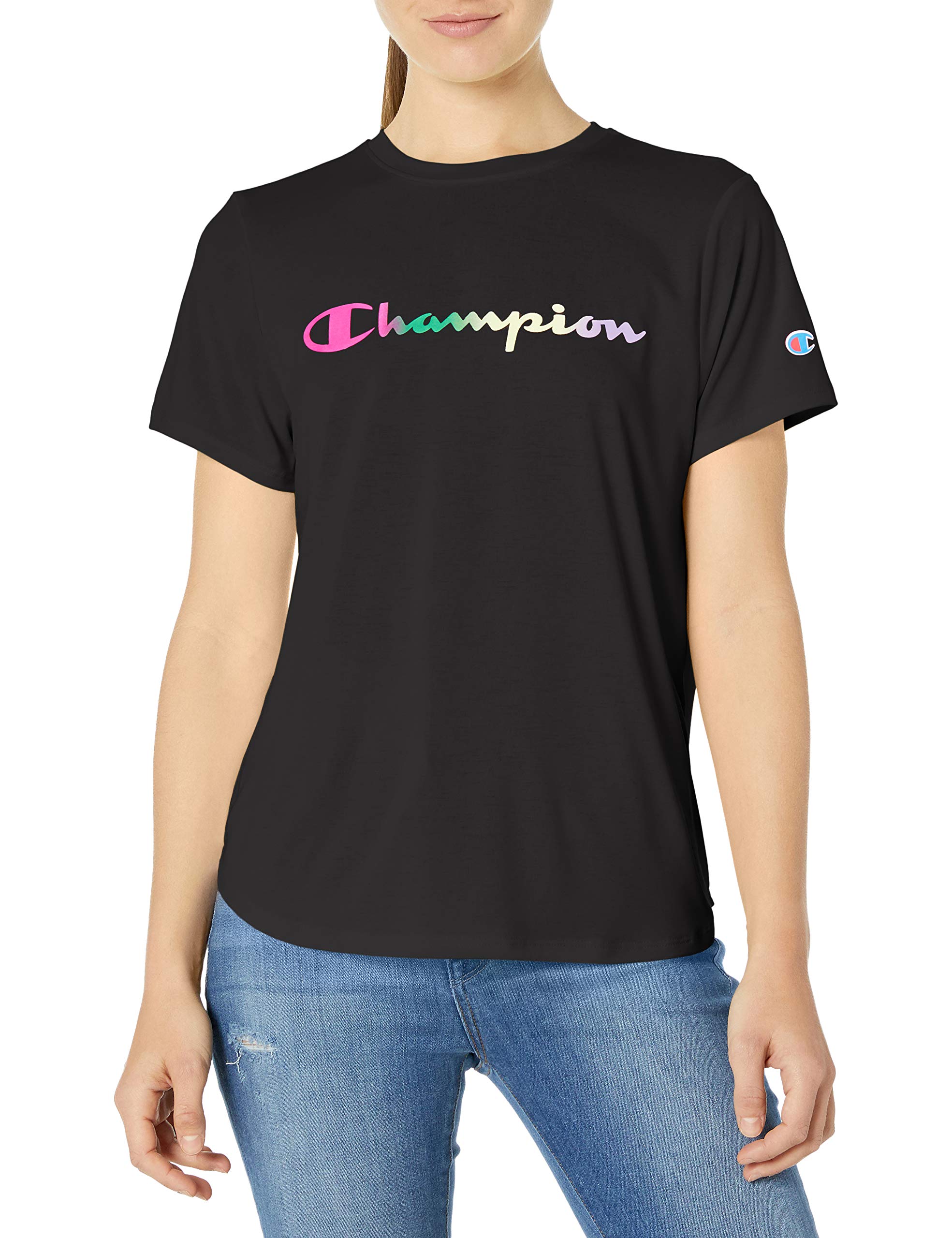 Champion Women's Sport Lightweight Tee, White-586431, 2X- Large