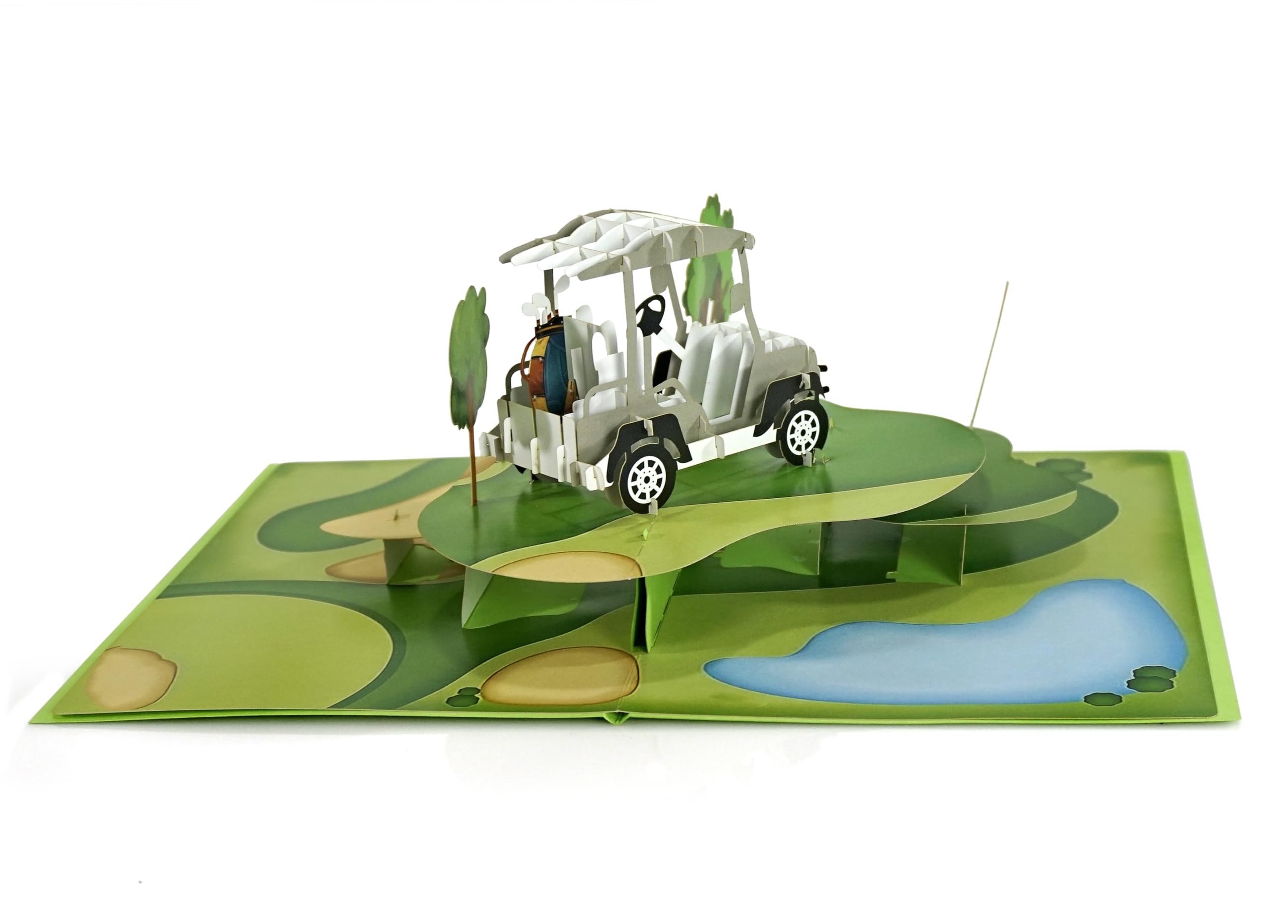 CUTPOPUP Birthday Card for Men, Fathers Day Card Pop Up, Father's Day, Birthday 3D Greeting Card for Husband, Son, Dad, Grandpa (Golf)
