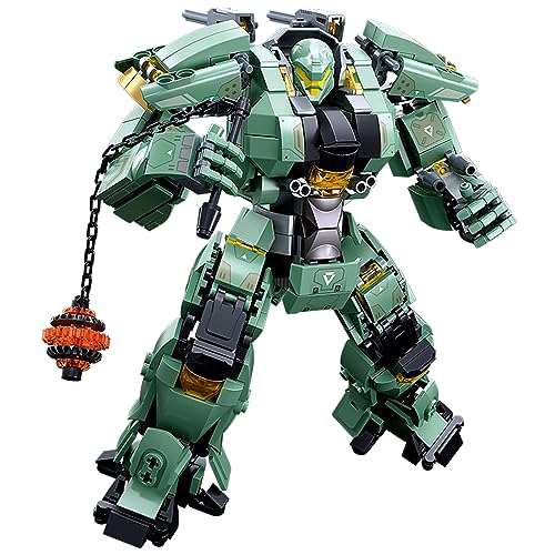 HIGH GODO Transforming Mech Robot Building Blocks Set,Destroy Warrior City Action Mech Model Building Kit, 542 PCS Cool Robots Toys Gift for Adults and Kids Boys 6 7 8 10+, Compatible with Lego