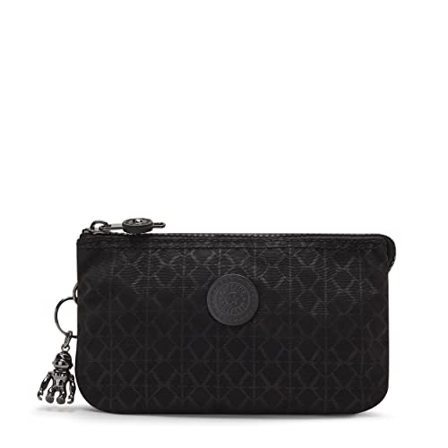 Kipling Womens Creativity Large Pouch, Versatile Cosmetics Kit, Lightweight Nylon Travel Organizer Wallet, Signature Emb, 7.25 L X 4.25 H X 1.5 D US