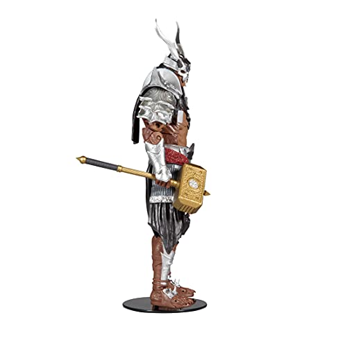 McFarlane Toys Mortal Kombat Shao Kahn (Platinum Kahn) 7" Action Figure with Accessories
