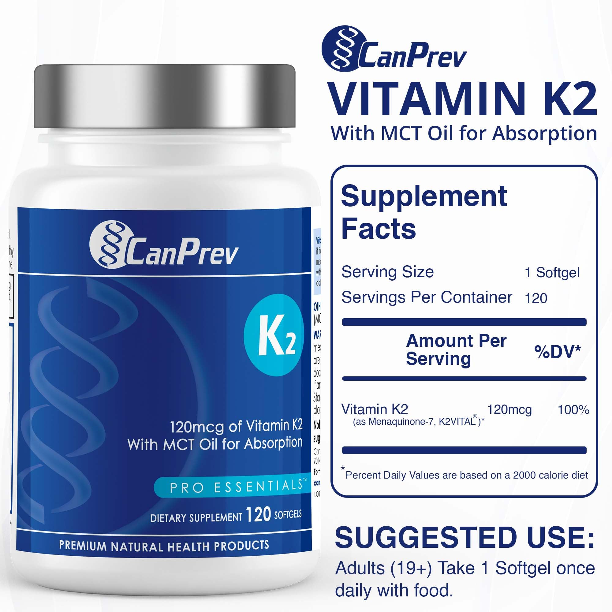 CanPrev K2 Softgels, 120 softgels