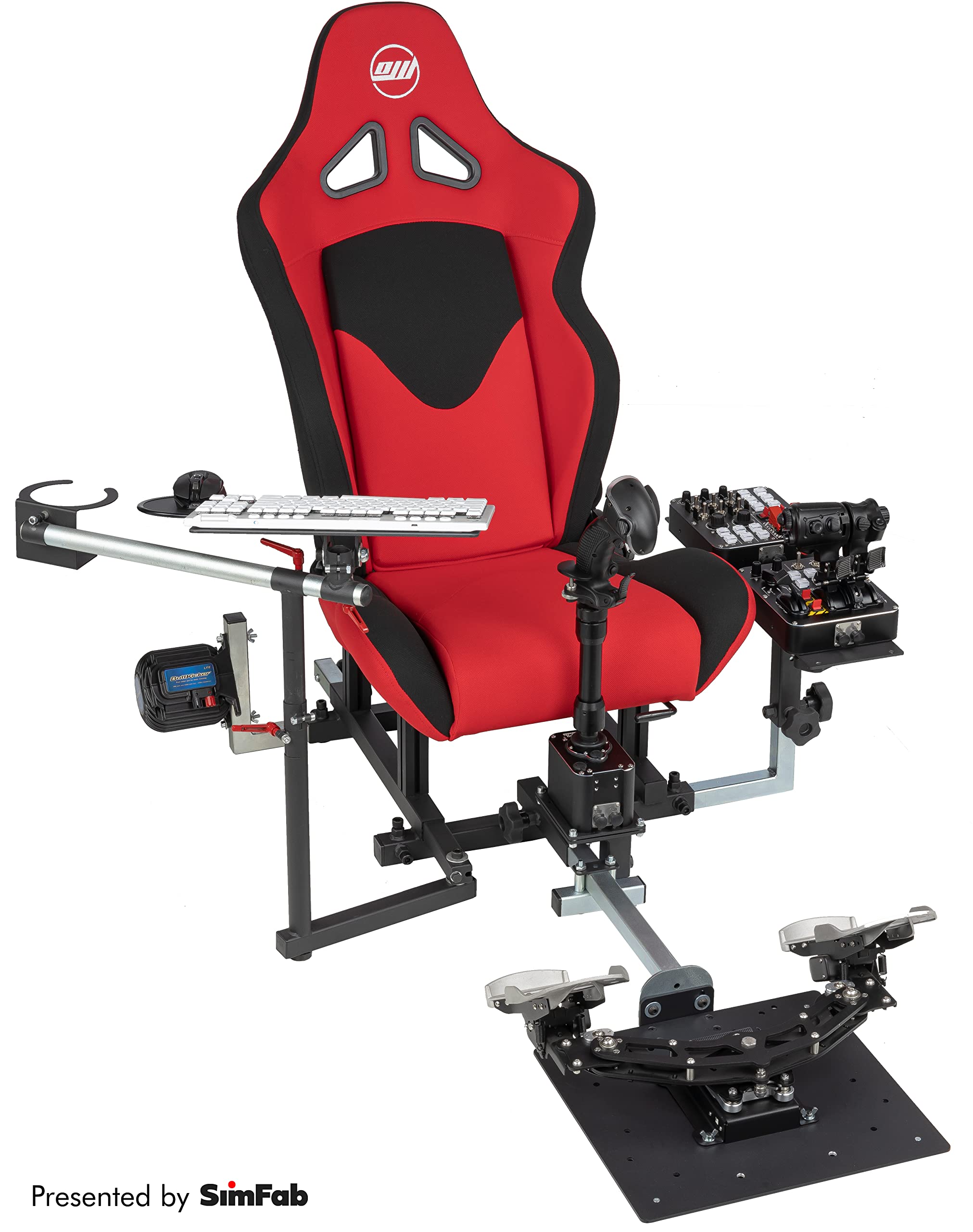 OpenWheeler Keyboard and Mouse Tray Stand with Cup Holder