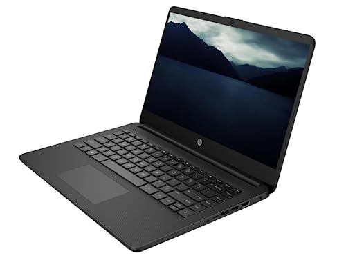 HP 2023 Newest Upgraded Laptops for College Student & Business, 14'' HD Computer, Intel Celeron N4120 Quad-Core, 8GB RAM, 128GB(64GB SSD+64GB Card) Fast Charge, Windows 11, Black (14-dq0051dx)