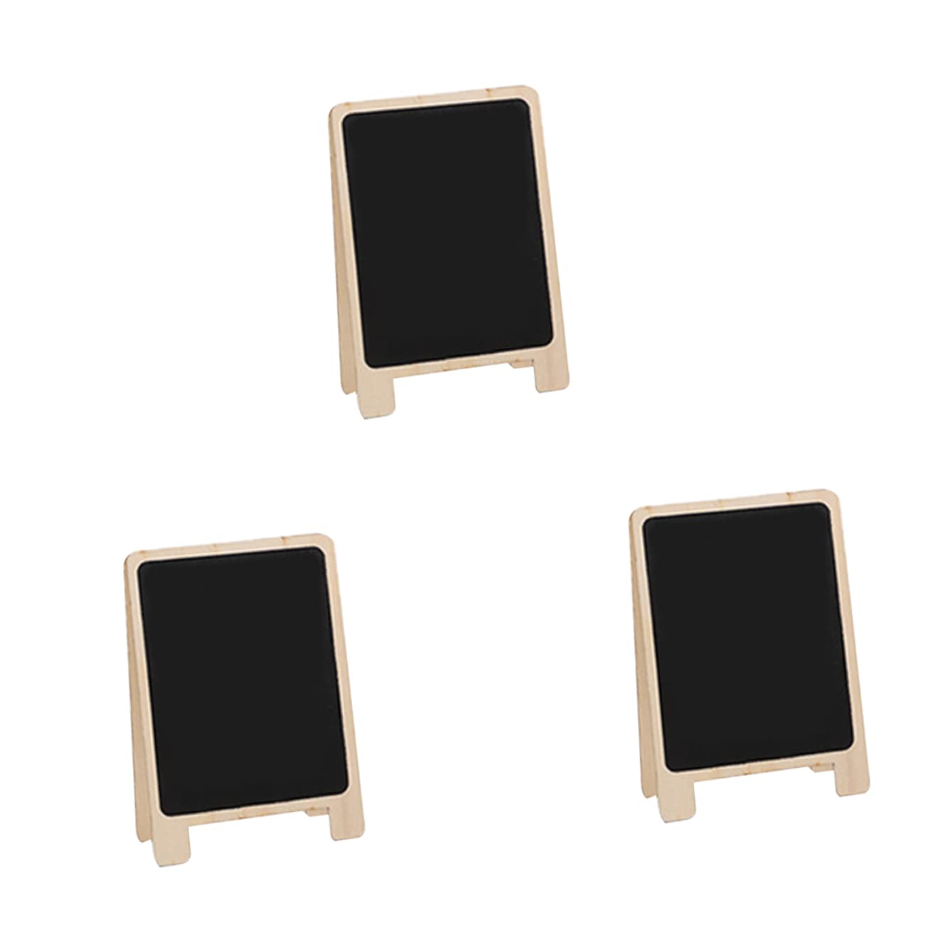 Cabilock 3pcs Message Board Black Chalkboard Sign Wooden Tabletop Chalkboard Sign Blackboard Tags Wood Mini Blackboard Small Chalkboard Signs Small Easel Memo Boards Memorandum Cypress Food