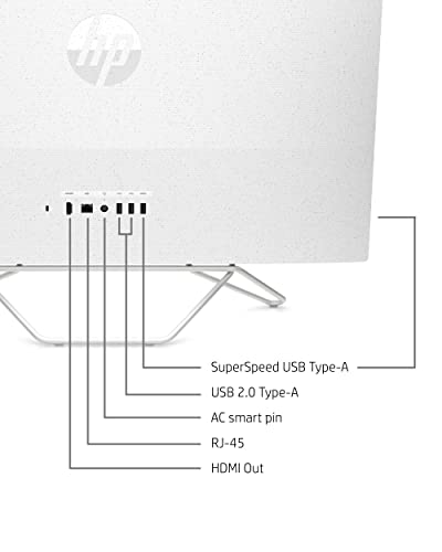 HP 23.8” All-in-One Desktop PC, Intel Celeron Processor J4025, 4 GB RAM, 256 GB SSD, Full HD Micro-Edge Touchscreen, Windows 11 Home, 720p Privacy Webcam, Wi-Fi and Bluetooth Combo (24-cb0110, 2022)