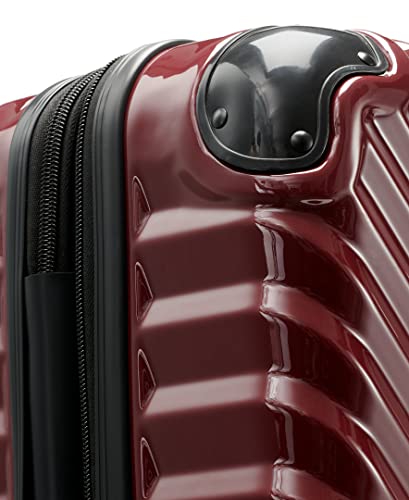 Karl Lagerfeld Paris Women's Carryon Spinner Wheels Hardside, Burgundy, One Size
