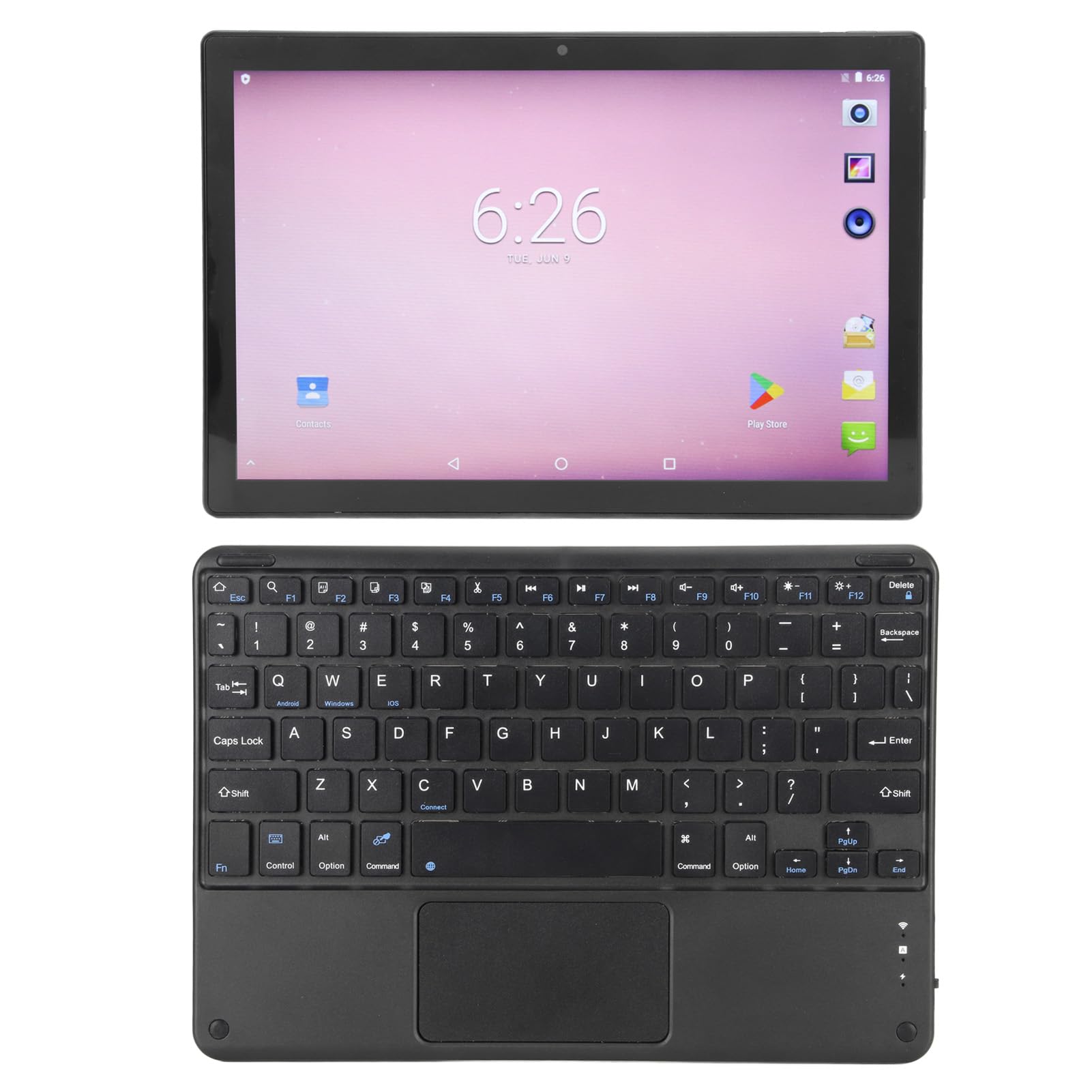 DAUZ Gaming Tablet, Octa Core CPU 10.1 Inch FHD 5G WiFi 4G LTE 6GB RAM 128GB ROM Office Tablet for Business (US Plug)