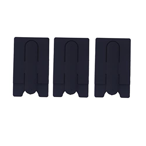 Gatuida Silicone Phone Case 9pcs on Silicone Holder Business Id Cell Stick Phone Fits Stick- Kickstand Smartphones Credit Pocket Universal with Black Wallet Black Purses