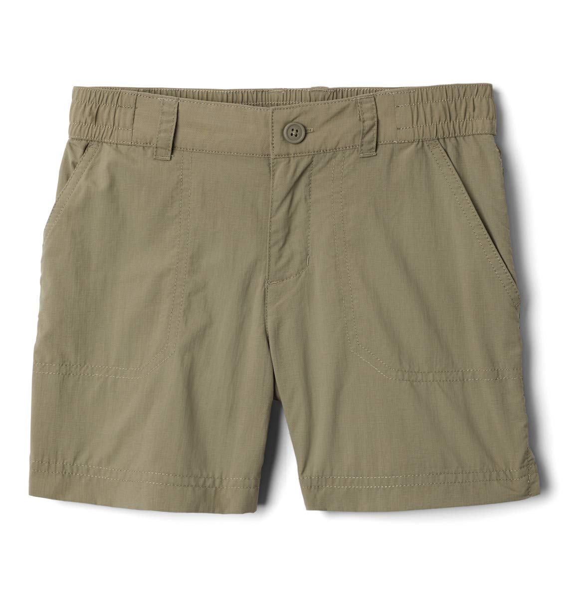 Columbia Girl’s Silver Ridge IV Shorts, Moisture Wicking, Sun Protection, Stone Green, XX Small