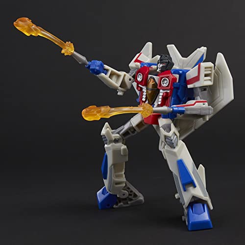 Transformers Bumblebee Cyberverse Adventures Toys Deluxe Class Starscream Action Figure, Seeker Strike Action Attack, 5-inch