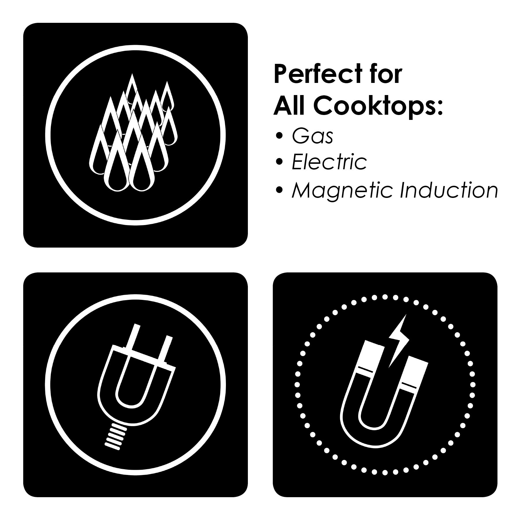 Chantal 3.Clad Tri-Ply 8 inch Non-Stick Fry Pan, Ceramic Nonstick Coating