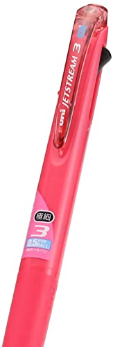 uni Ballpoint Pen Jetstream 3 Color Black, Red, Blue Ink 0.5mm, Rose Pink (SXE340005.66)