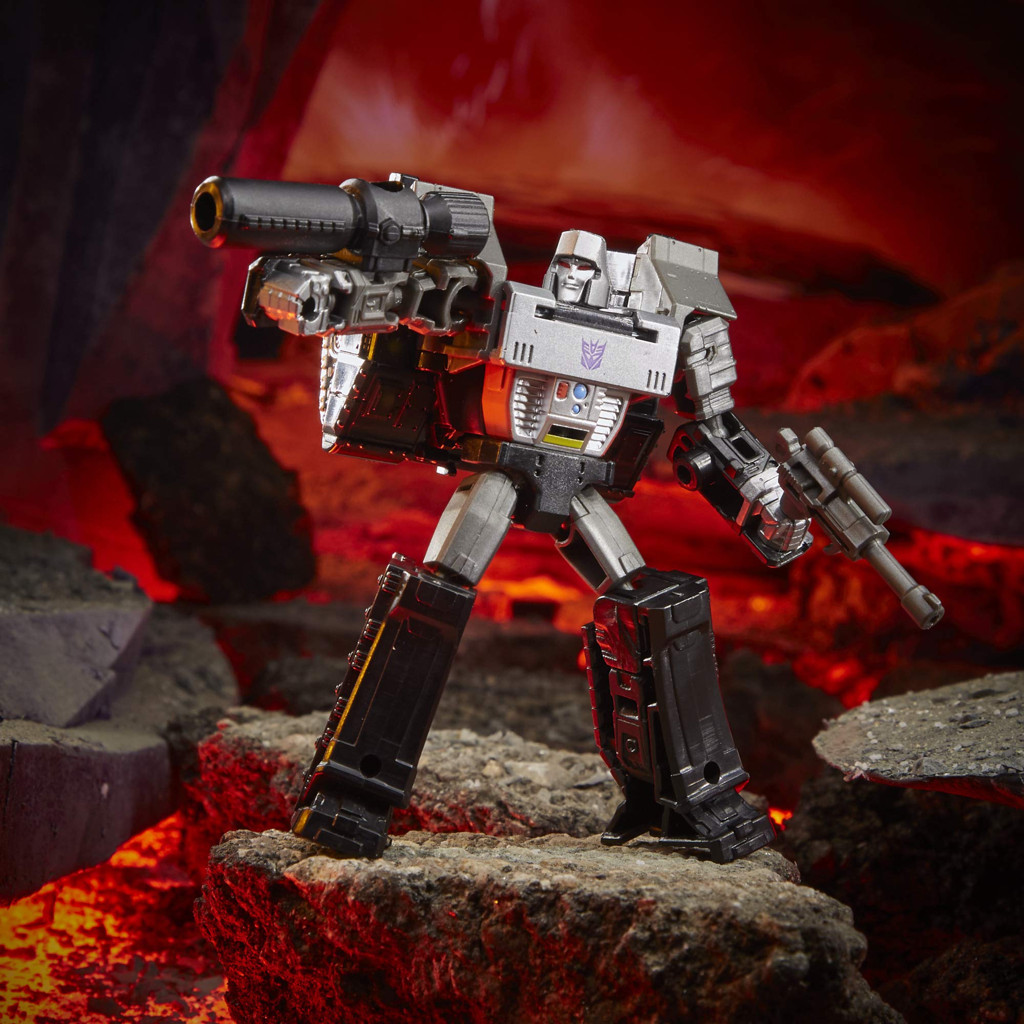 Transformers Toys Generations War for Cybertron: Kingdom Core Class WFC-K13 Megatron Action Figure - Kids Ages 8 and Up, 3.5-inch, Black