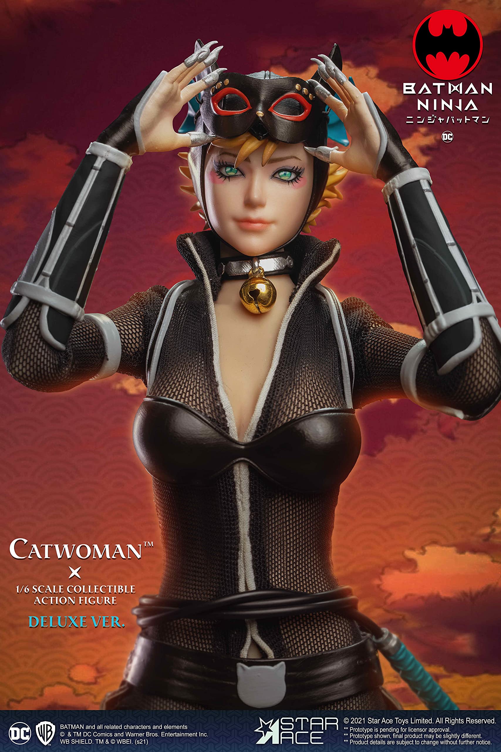 Star Ace Toys Batman Ninja: Catwoman (Deluxe Version) 1:6 Scale Collectible Action Figure, Multicolor