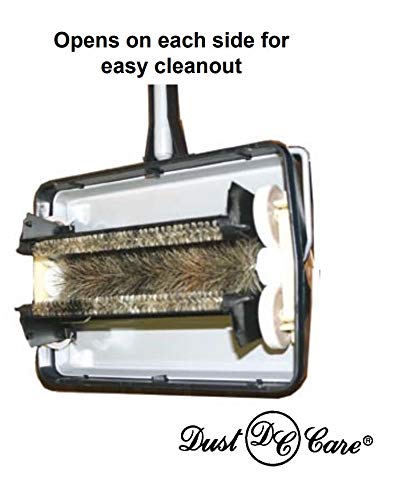 Dust Care DC 1001 Non Electric Commercial Grade Carpet Sweeper with Clean Out Comb On-Board, 3 Brush System